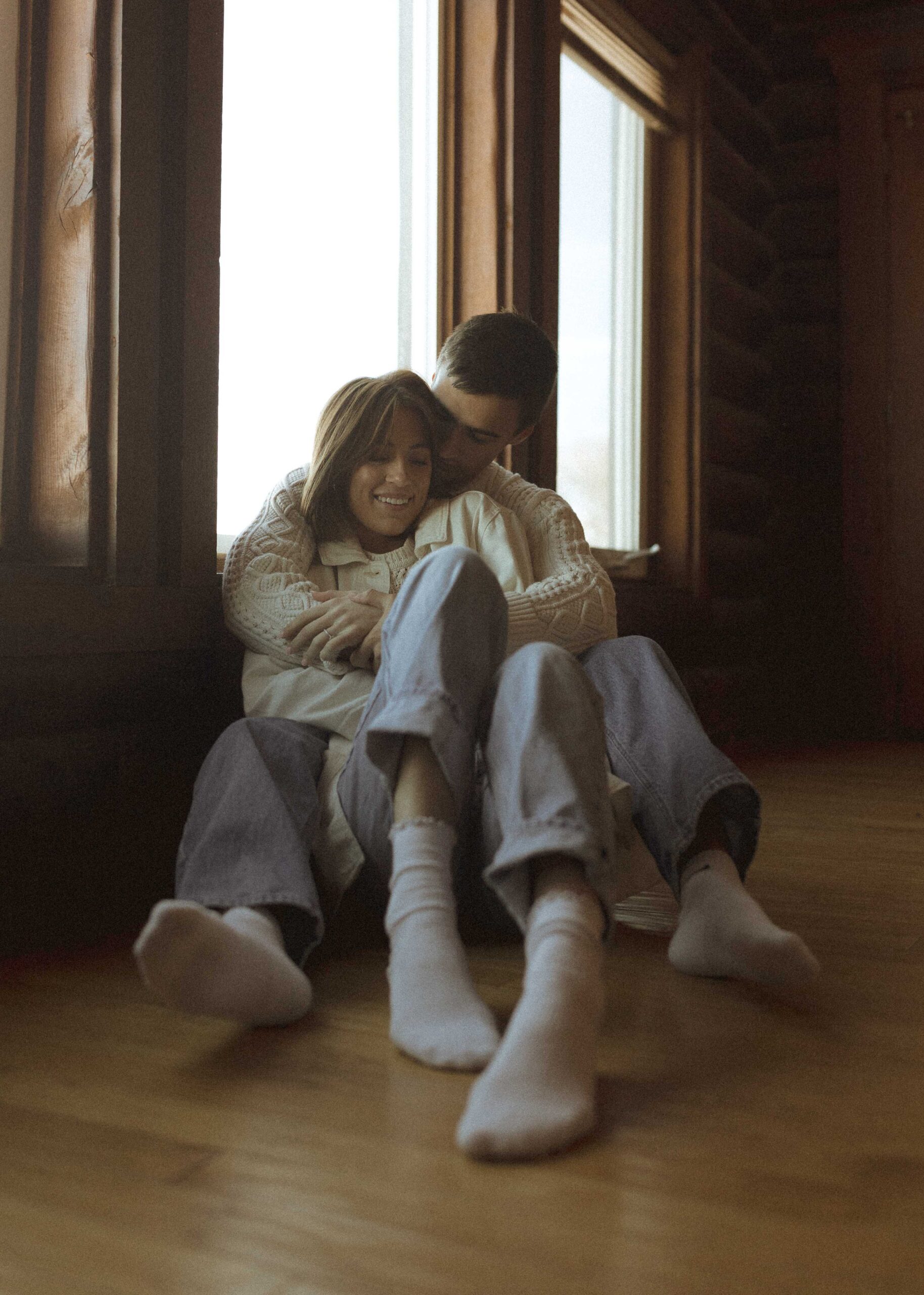 Log Cabin Engagement Photos | Josh + Addie - meganschukei.com