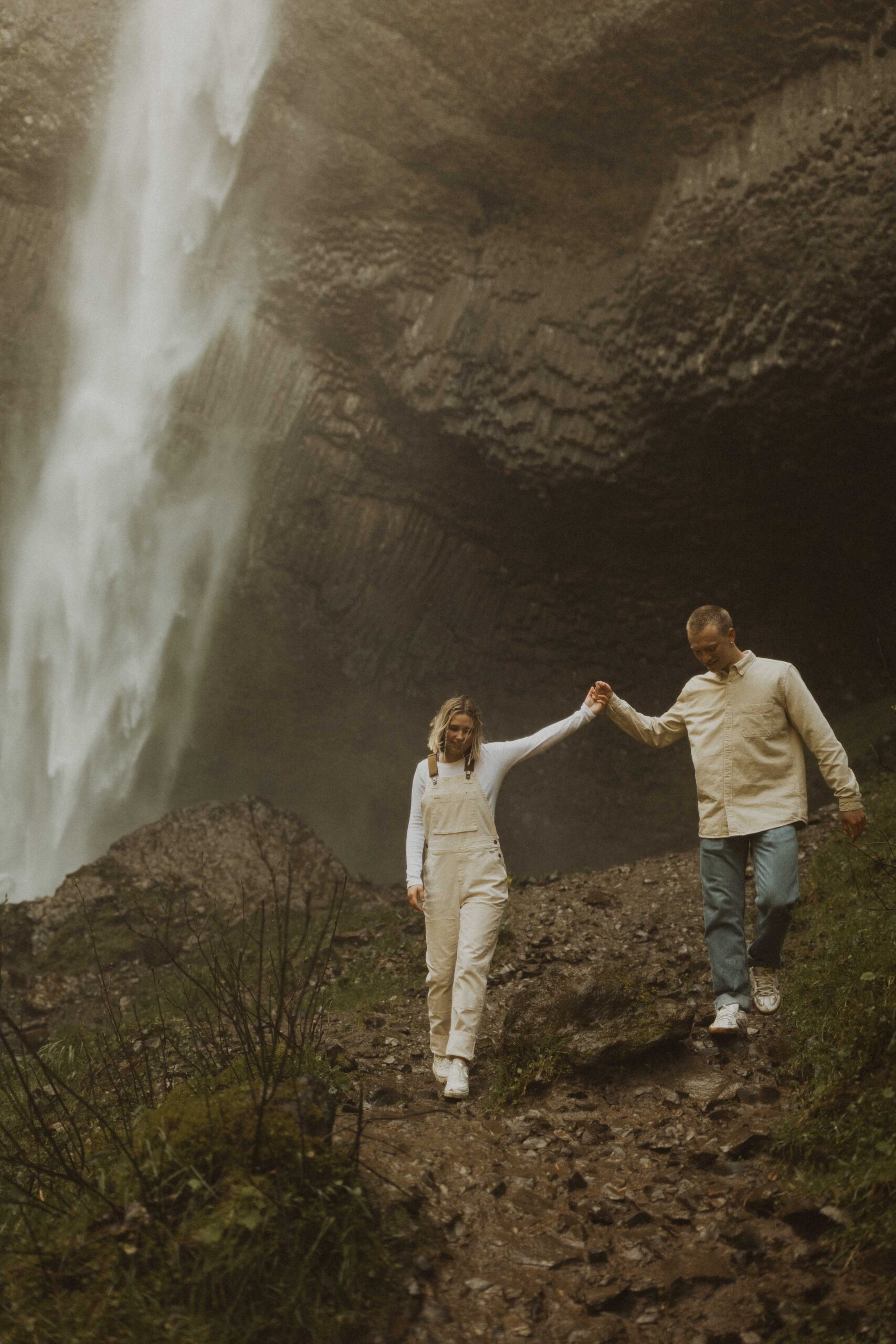 Waterfall Engagement Photos - meganschukei.com