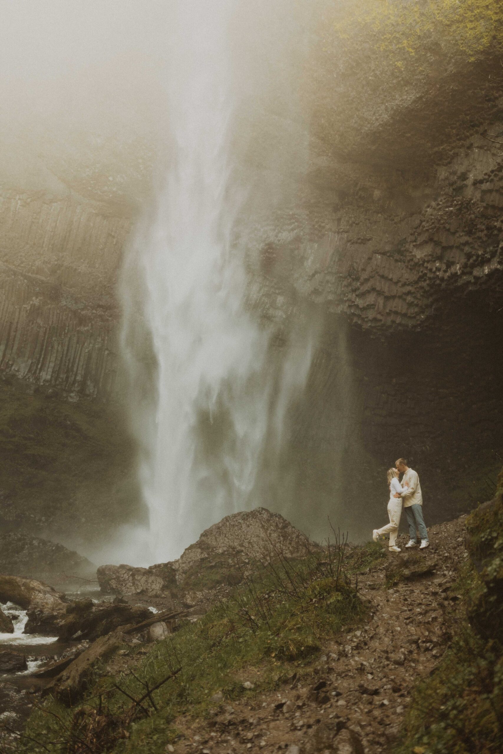 Waterfall Engagement Photos - meganschukei.com