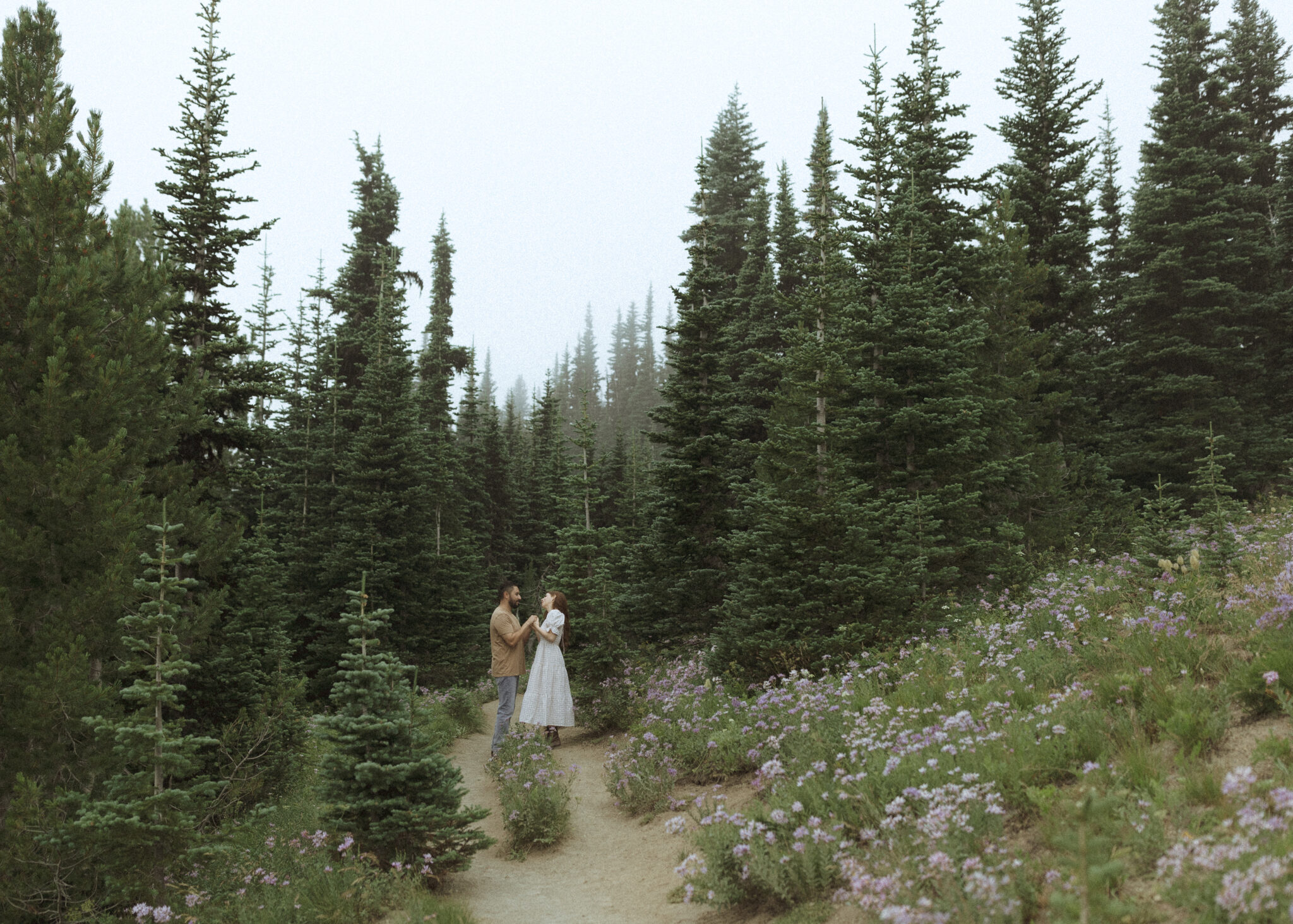Moody Silver Forest Trail Elopement in Mt. Rainier National Park ...